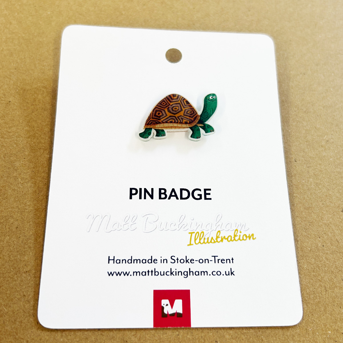 Tortoise Pin badge » Muddy Publishing