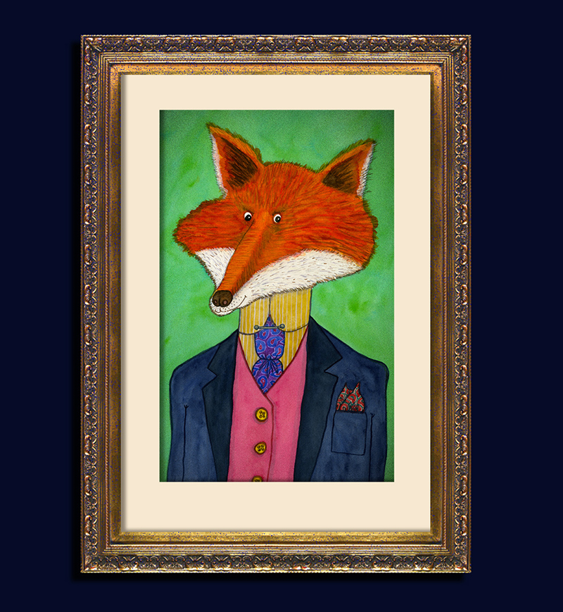 Handsome Fox Print