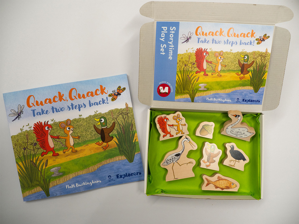 Quack, Quack Book and Wooden Figure Play Set » Muddy Publishing